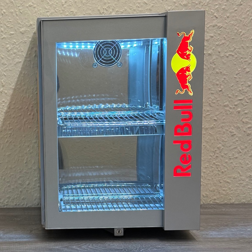 Pre-owned RED BULL MINI FRIDGE BABY COOLER 2020 RB-BC ECO LED - Own4Less